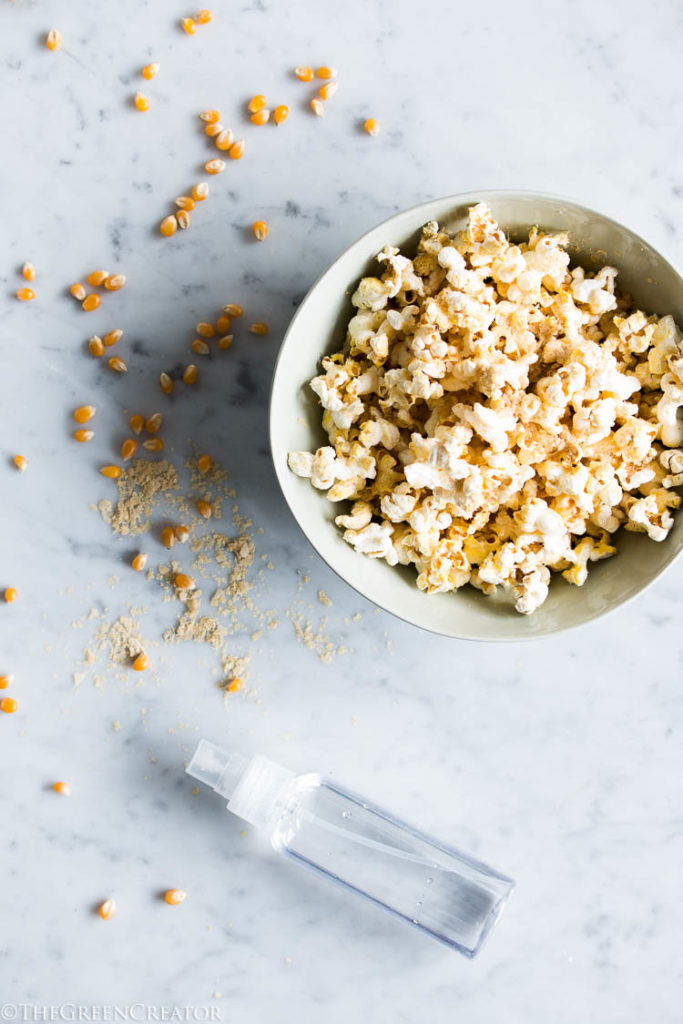 Palomitas de queso veganas sin aceite | IWOFR